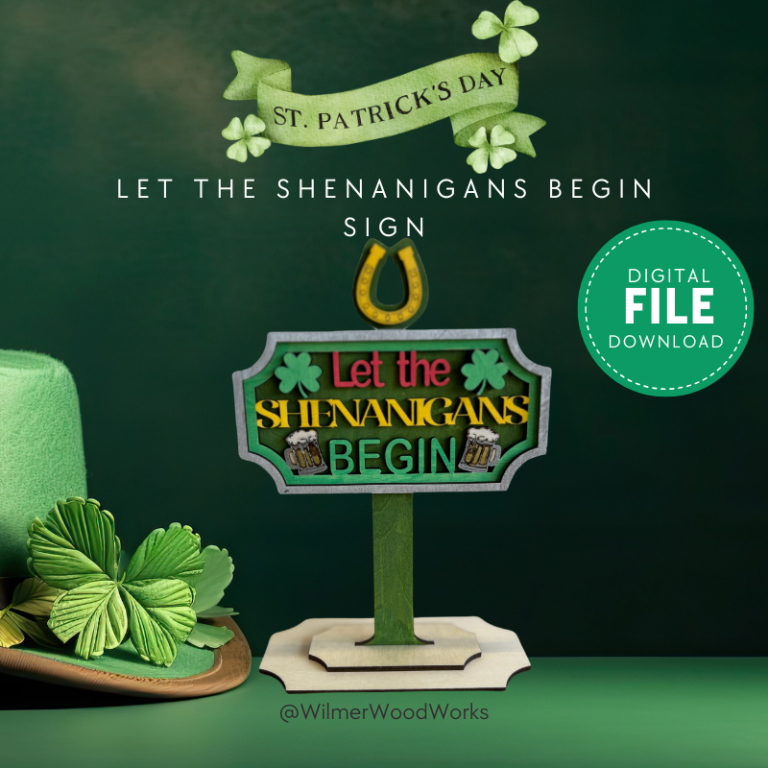 St. Patrick’s Day Decorative Sign – "Let the Shenanigans Begin ...